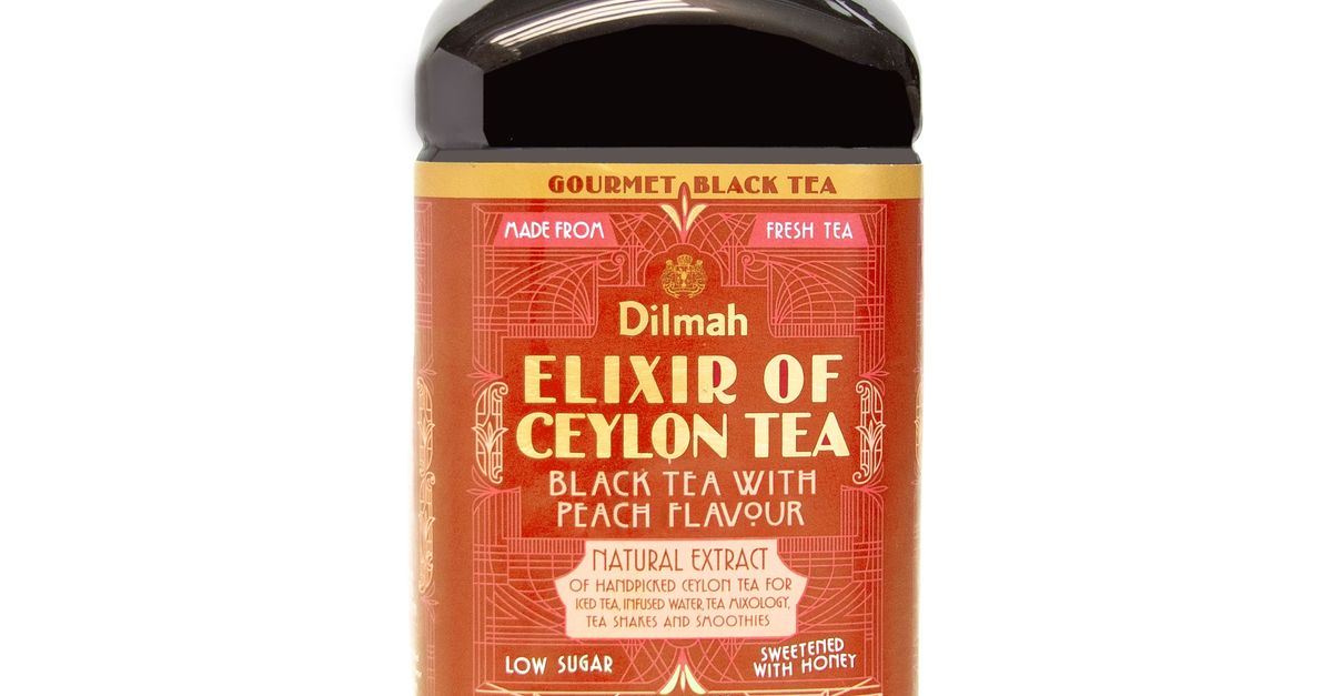 Elixir Black Tea Peach | Natural Iced Tea | Dilmah Tea
