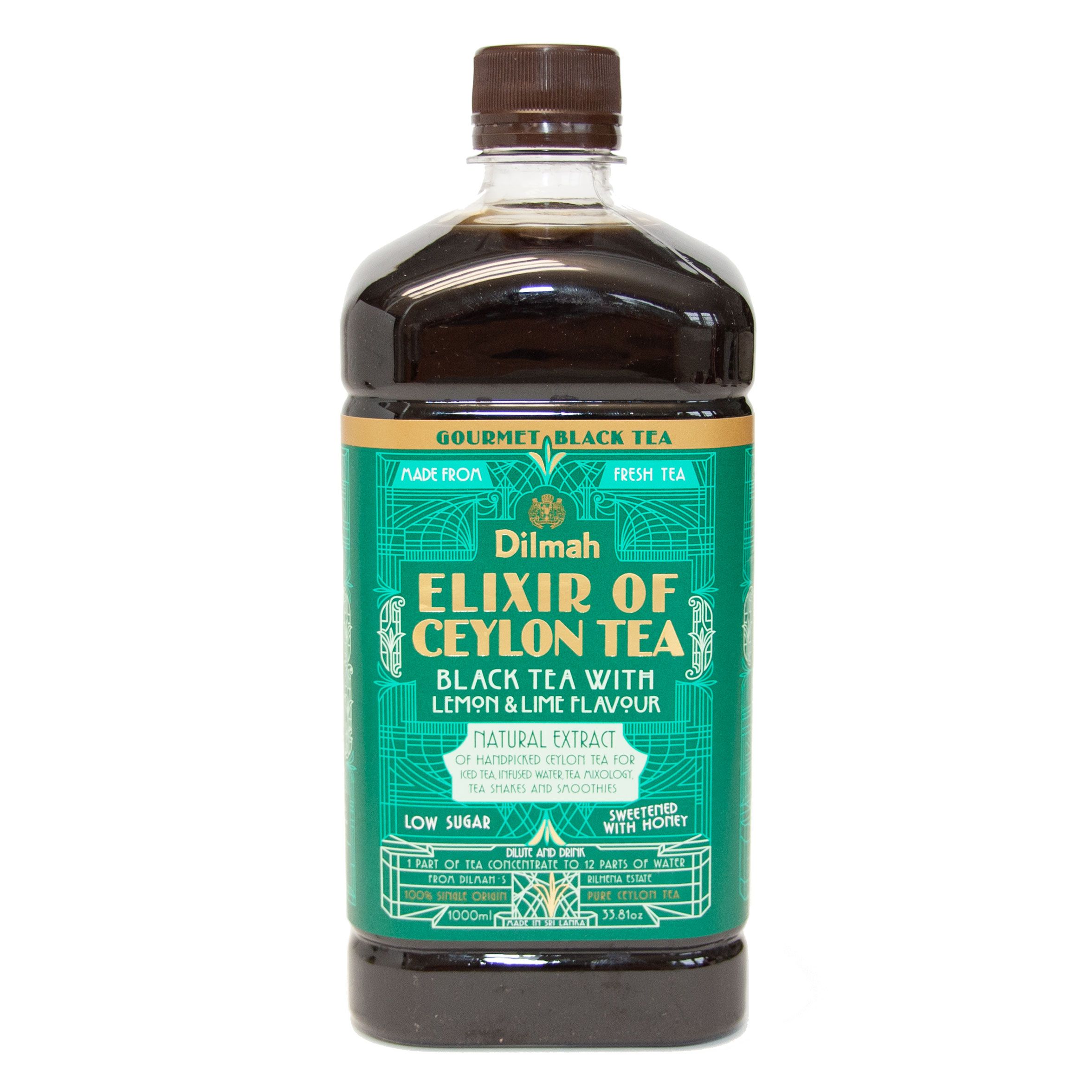 Elixir Black Tea Lemon Lime | Natural Iced Tea | Dilmah Tea